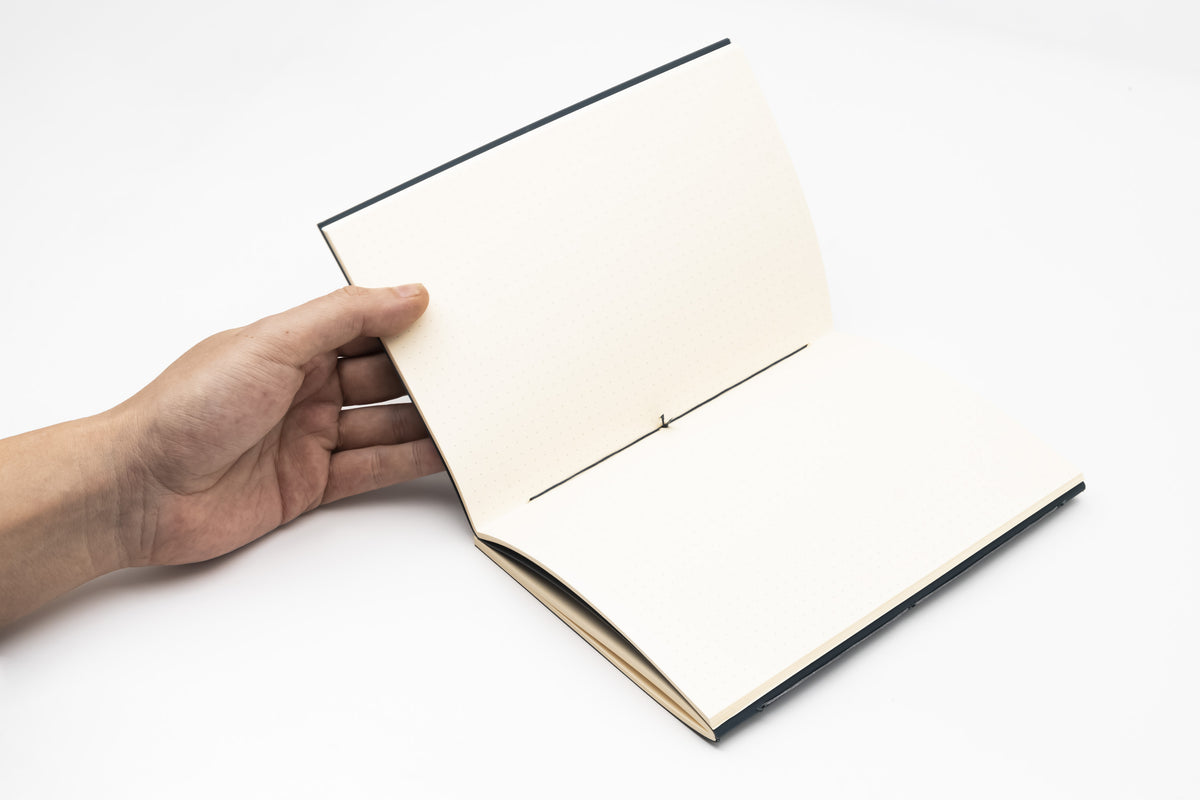 Double Sided Notebook - S Type - Slate Blue § Gray – Triangle Notebook