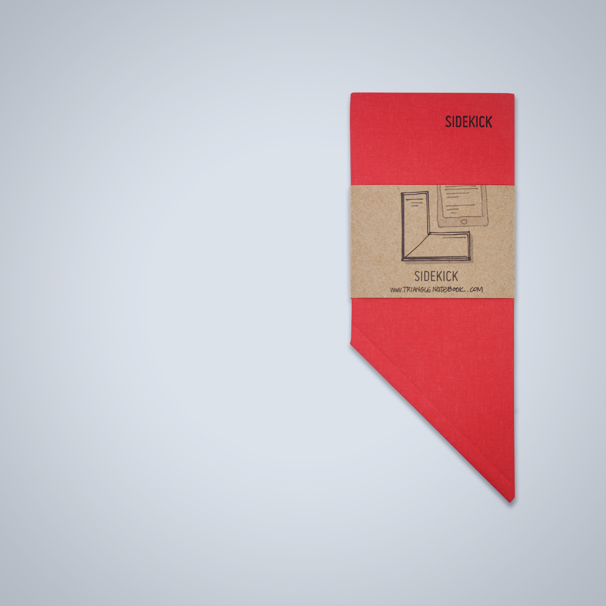 Sidekick Notebook - Red – Triangle Notebook